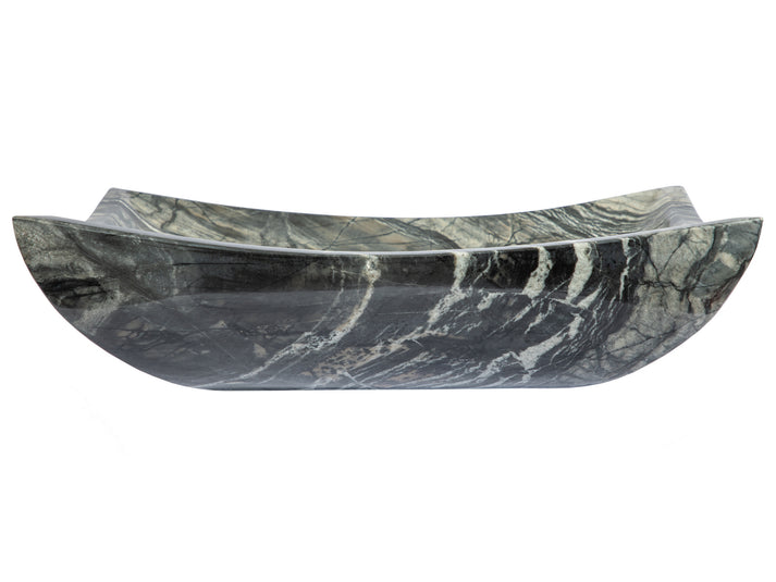 Wooden Black Marble Stone Zen Vessel Sink – Rustic Sinks