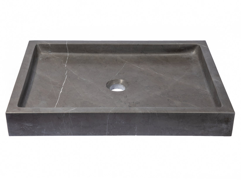 Natural Stone Rectangle Vessel Sink – Rustic Sinks