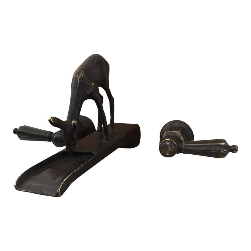 Bronze Deer Waterfall Faucet | Rustic Faucets – Rustic Sinks